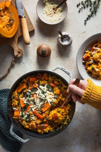 Kürbisrisotto (aus dem Ofen) 🧡 Cookie und Co – Foodblog by Sonja Bauer